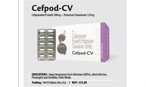 Cefpod Cv Tablet Strength 200 Mg At ₹ 475 Box In Kanpur Id 2855297725048