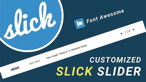 Customized Slick Slider Using Html Css And Jquery Youtube