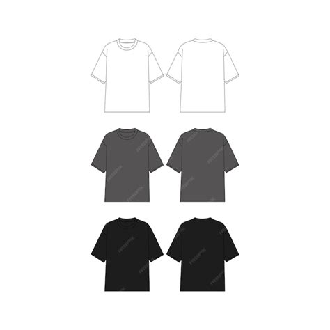 Black Oversized Tshirt Mockup Template Streetwear Tshirt Oversized