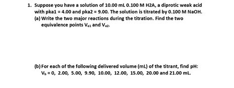Solved Suppose You Have A Solution Of 10 00 ML0 100MH2 A A Chegg Com