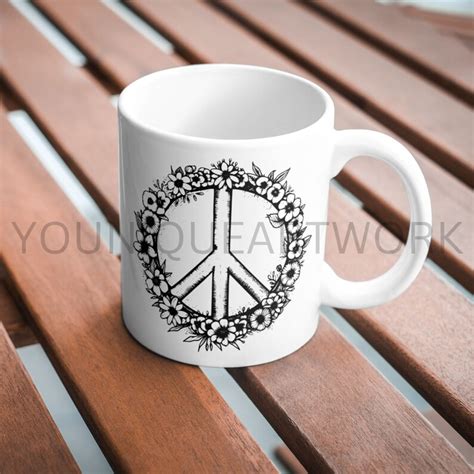 Peace Sign Svg Bundle Png Peace Symbol Clipart Hand Drawn Etsy