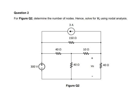 Solved Question 2 For Figure Q2 Determine The Number Of Chegg Com