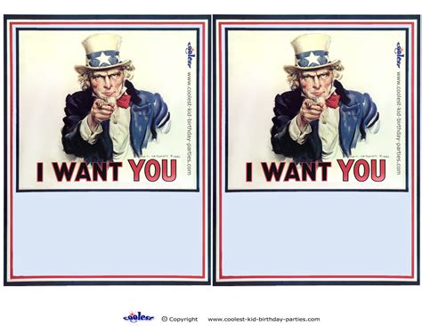 Uncle Sam Poster Blank