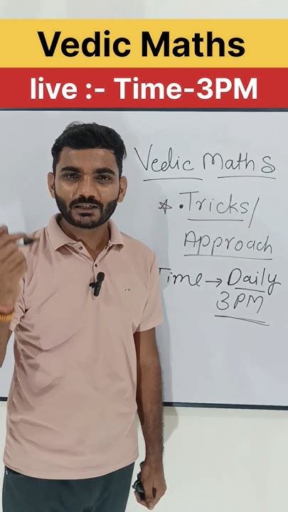 Vedic Maths Daily Live Class At 3pm Vedicmathstricksbank Mathtricks