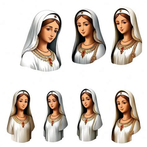 Premium Vector Maria Vector Set White Background Isolated A High Qual