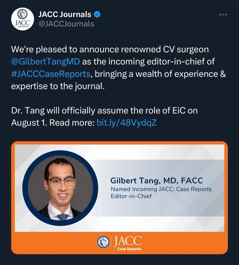 Gilbert Tang Md Msc Mba Frcsc Facc Fscai On Linkedin Acc