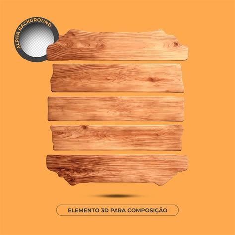 Premium Psd Wooden Text Background 3d Element For Composition