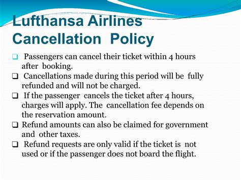 Lufthansa Airlines Cancellation Policy How To Cancel Flight Ticket