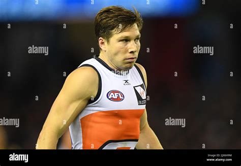 Toby Greene Of The Giants React After Missing A Shot For Goal During