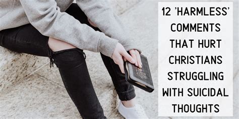 How To Help A Christian Struggling With Suicidal Thoughts