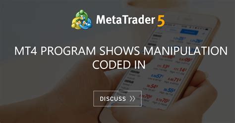 Mt4 Program Shows Manipulation Coded In Expert Advisor Trading