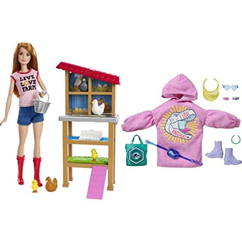 Barbie Chicken Farmer Doll And Playset And Licensed Storytelling Pack W