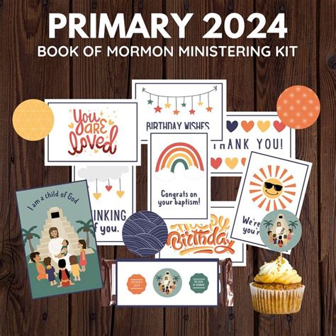 2024 Lds Primary Book Of Mormon Ministering Kit Special Occasion