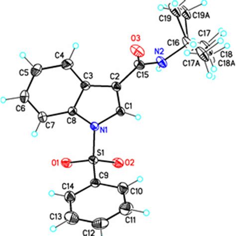 A Ortep Drawing Of I Showing The Atom Numbering Scheme And 50
