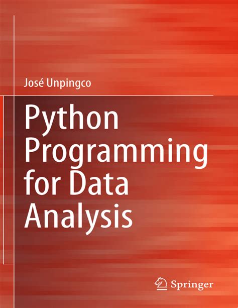 Python Programming For Data Analysis 1nbsped 3030689514 9783030689513