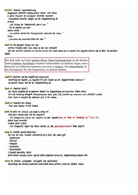 Textanalyse Schreiben Einfache Tipps Und Beispiele Deutsch Als Pdf Knowunity