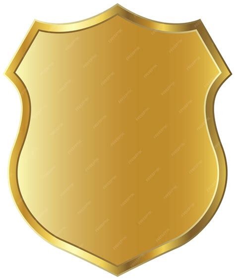 Premium Photo Gold Badge Pattern Golden Badge Png