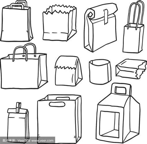 袋子简笔画图片大全 图文简单（共17张） 简笔画图片大全