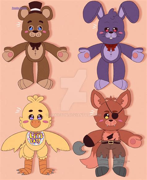 Fnaf Plushies Fnaf By Oakiebun On Deviantart
