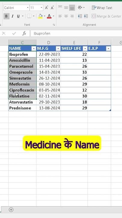 How To Find Expiry Date In Ms Excel Data Exceltips Excel Excelinterview Youtube