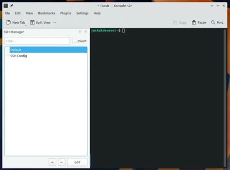 如何使用 KDE Plasma 的 Konsole SSH 插件