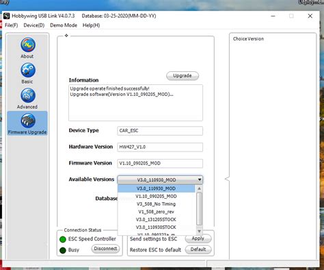 Hobbkyking X Car 60a Esc Programming Page 2 R C Tech Forums