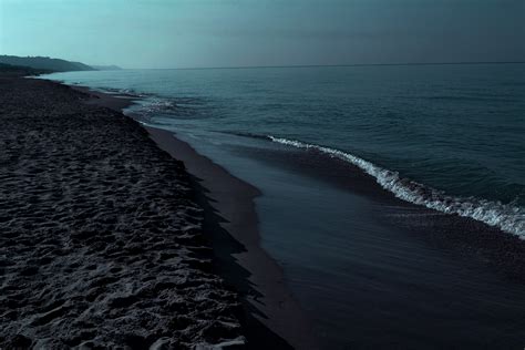 Beach Night Waves