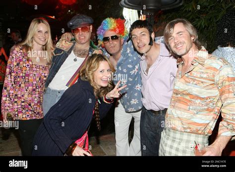 Paul Adelstein Second From Left Mike Omalley Third From Left Sam Trammell Far Right And