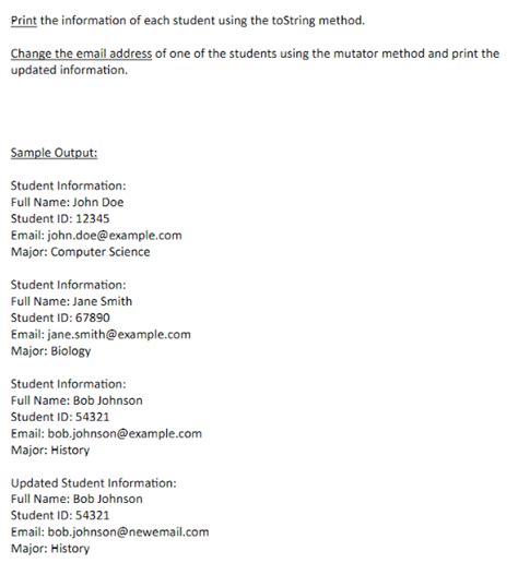 Solved Instructions Create A Java Program With Two Classes Chegg