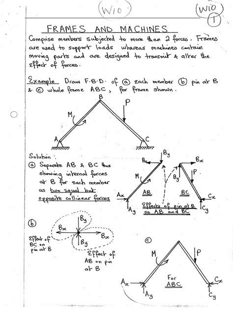 Statics Lecture 10 Frames Machines Pdf