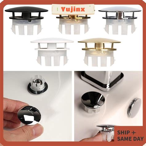 YUJINX Sink Overflow Covers Round Double Layer Wash Basin Overflow Ring Plug Useful