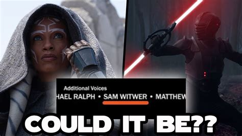 Sam Witwer In Ahsoka What If Marrok Is YouTube