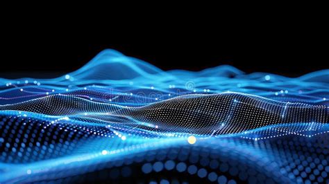 Digital Data Abstract Network Blue Technology Background Stock Illustration Illustration Of