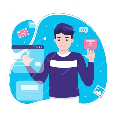 Premium Vector Web Developer Concept Illustration Banner