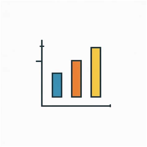 Vertical Bar Chart Displaying Five Bars Of Different Heights Premium