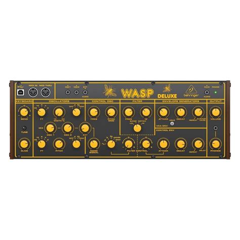 Behringer 3 Tier Synth Rack Including Model D Cat And Wasp Deluxe At
