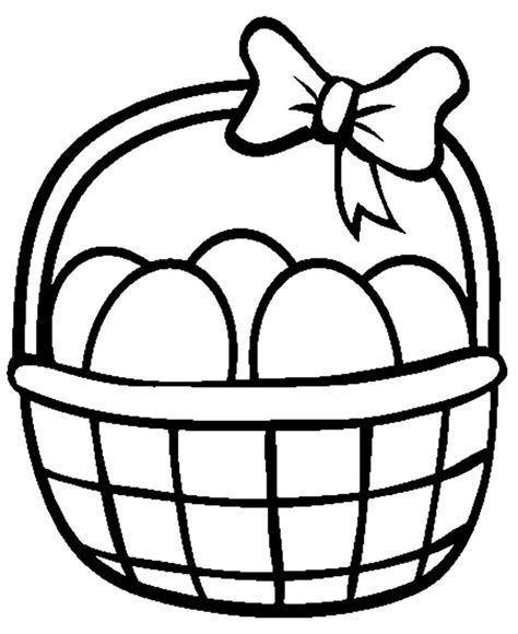 Desenhos De Cestas De Páscoa Para Colorir Pop Lembrancinhas