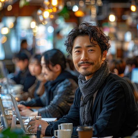 Premium Photo A Diverse Team Of Japanese IT Professionals