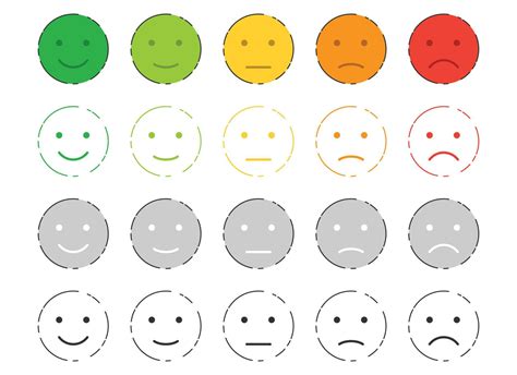 Emoji Feedback Rating Customers Review Vector Collection Vector Art At Vecteezy