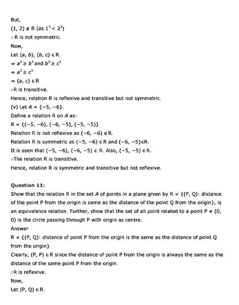 Mp Board Solution Class 12th Maths Chapter 1 Relations And Functions