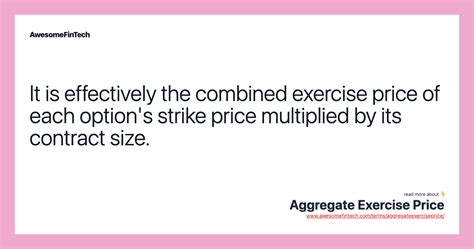 aggregate exercise price awesomefintech blog