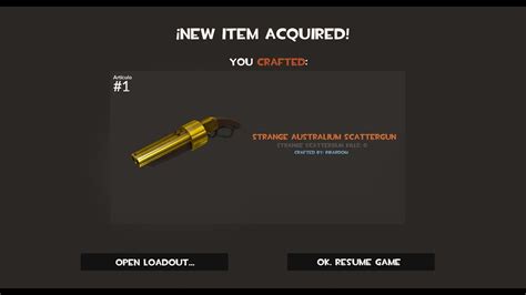 How To Craft An Australium Scattergun In Tf2 Youtube