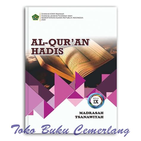 Jual Buku Siswa Al Quran Hadis Kelas 9 MTs KEMENAG Shopee Indonesia