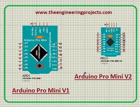 Arduino Pro Mini Library For Proteus V2 0 The Engineering Projects