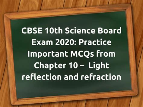 Cbse 10th Science Board Exam 2020 Practice Important Mcqs From Chapter