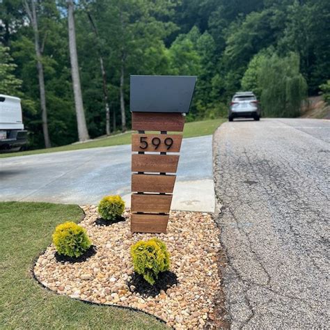 Mid Century Modern Block Mailbox Instructions Etsy Artofit