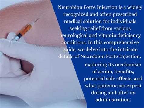 Ppt Neurobion Fort Injection How It Works And What To Expect