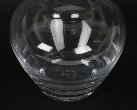 Vintage Simon Pearce Hand Blown Glass Bulbous Vase Vintage Simon