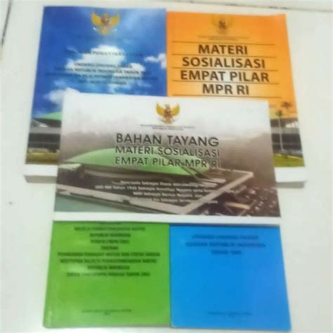 Jual Paket I Set 5 Buku Materi Sosialisasi Empat Pilar Mpr Ri And Uud