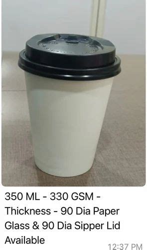300ml 350 Ml Paper Glass With Lid At Rs 450piece In Bengaluru Id